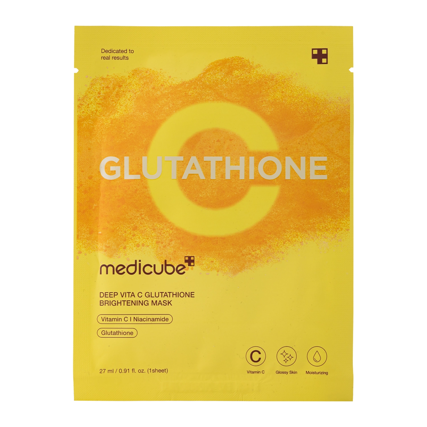 Medicube - Deep Vita C Glutathione Mask - Rozjasňujúca plátienková ...