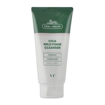 VT Cosmetics - Cica Mild Foam Cleanser - Čistiaca pena na tvár s pupočníkom ázijským - 300 ml ...